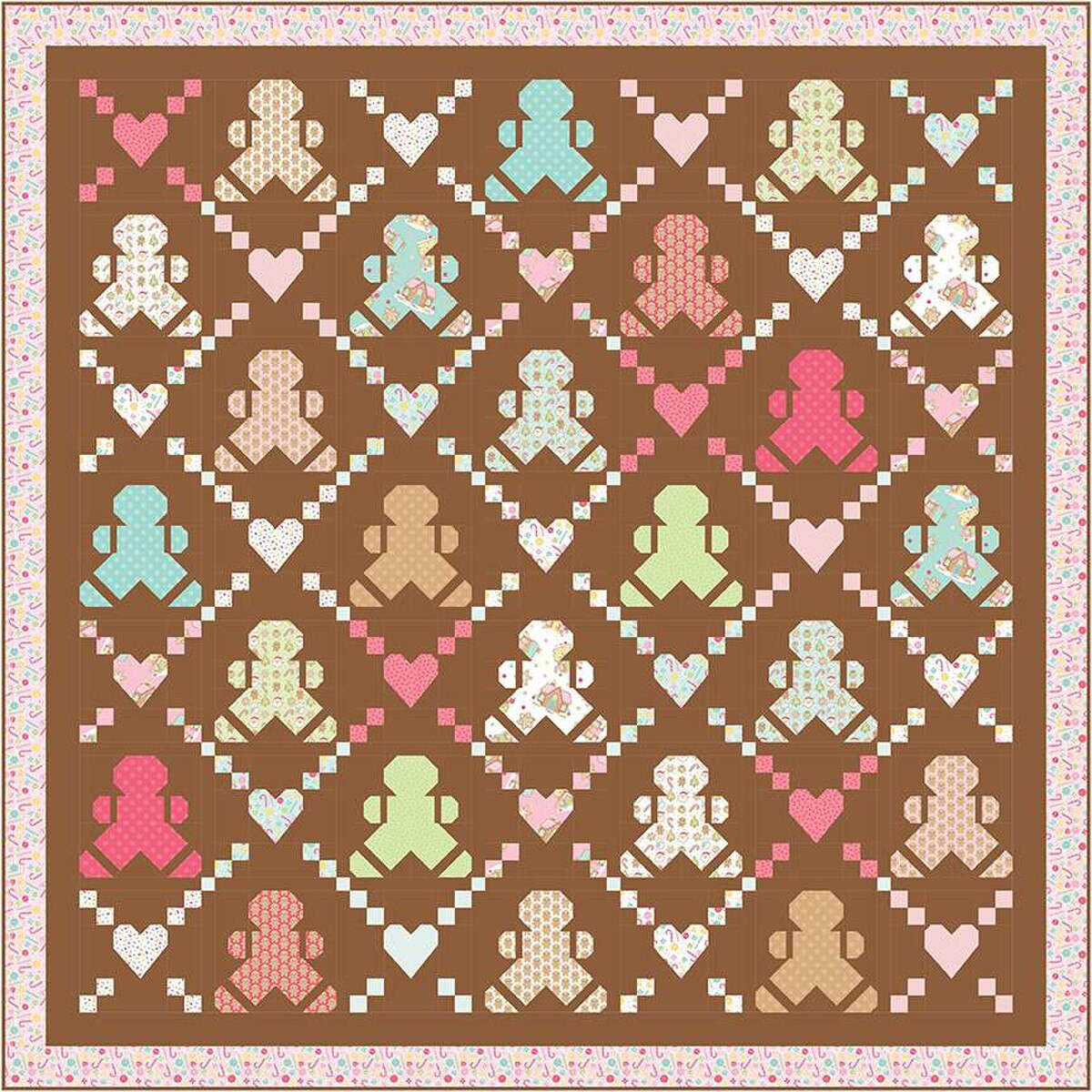 Gingerbread Kisses You Can't Catch Me! Quilt Kit by Doodlebug Design I ...