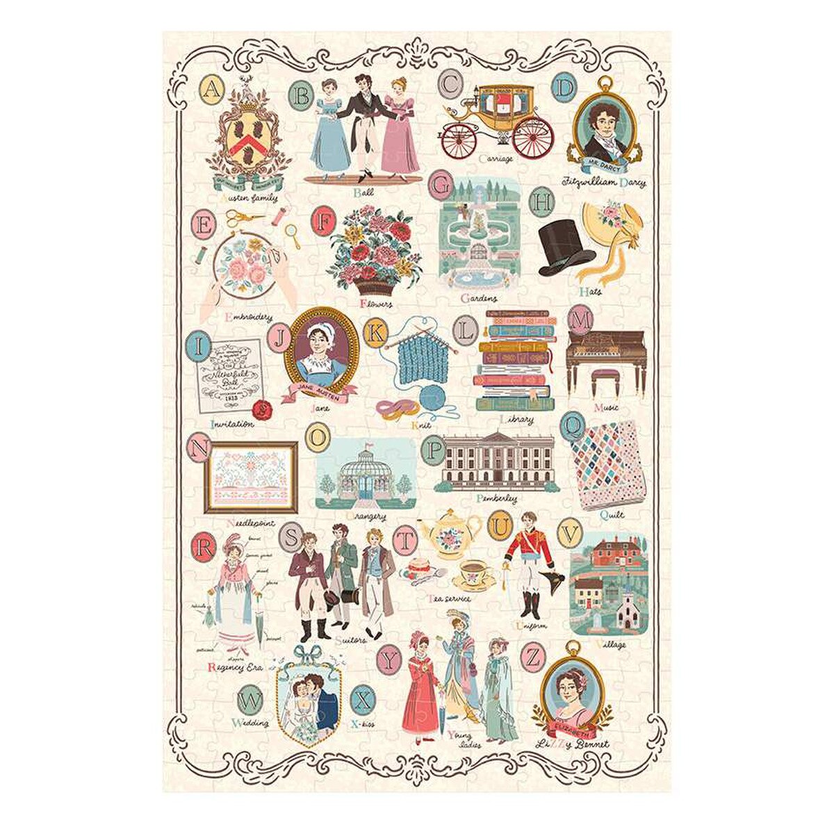 Emma Jane Austen A to Z Puzzle by Jane Austen's House – Happy Little ...