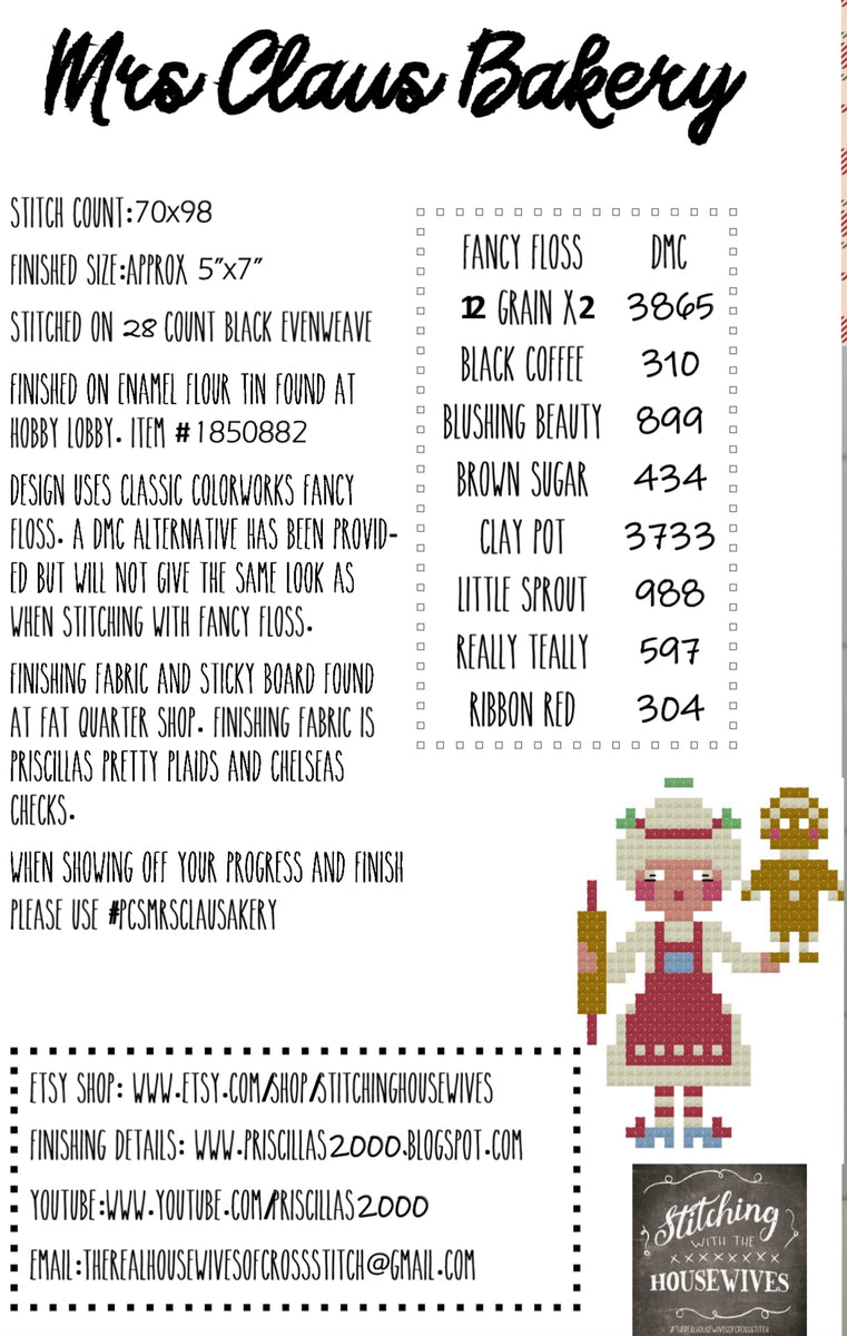 Mrs. Claus Bakery by Stitching with the Housewives – Happy Little ...