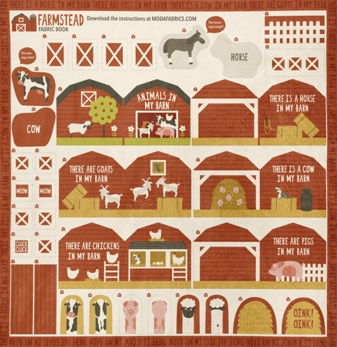 RESERVATION - Farmstead Quilting Cuddle Cut and Sew Book Panel by Stac ...