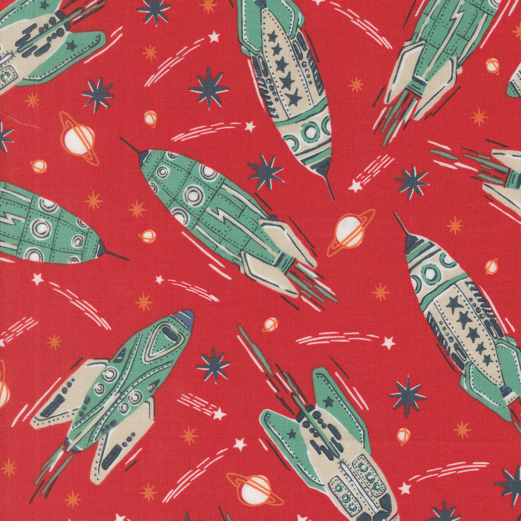 321 Blast Off Rockets Mars by Stacy Iest Hsu – Happy Little Stitch Shop