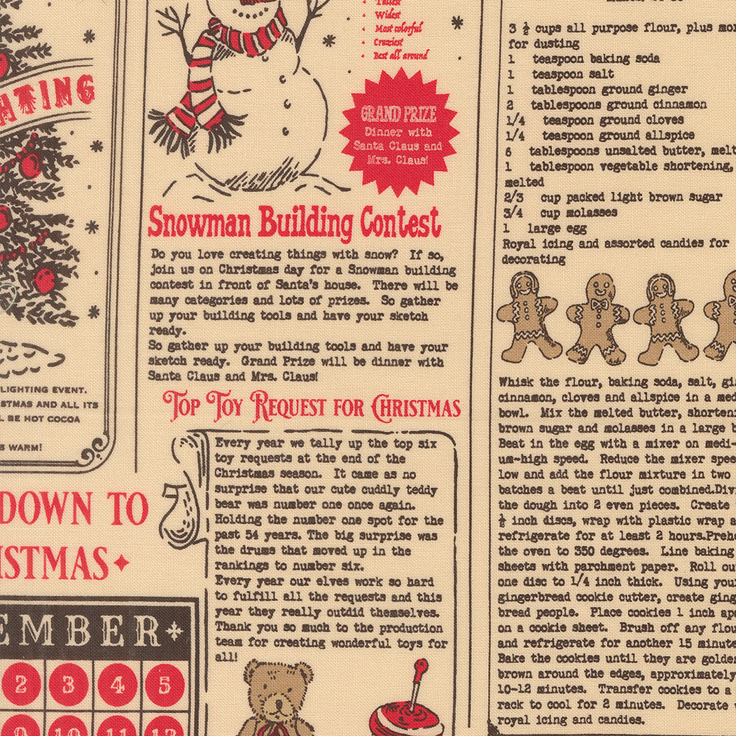 Holiday Cheer North Pole News Natural Midnight by Stacy Iest Hsu ...