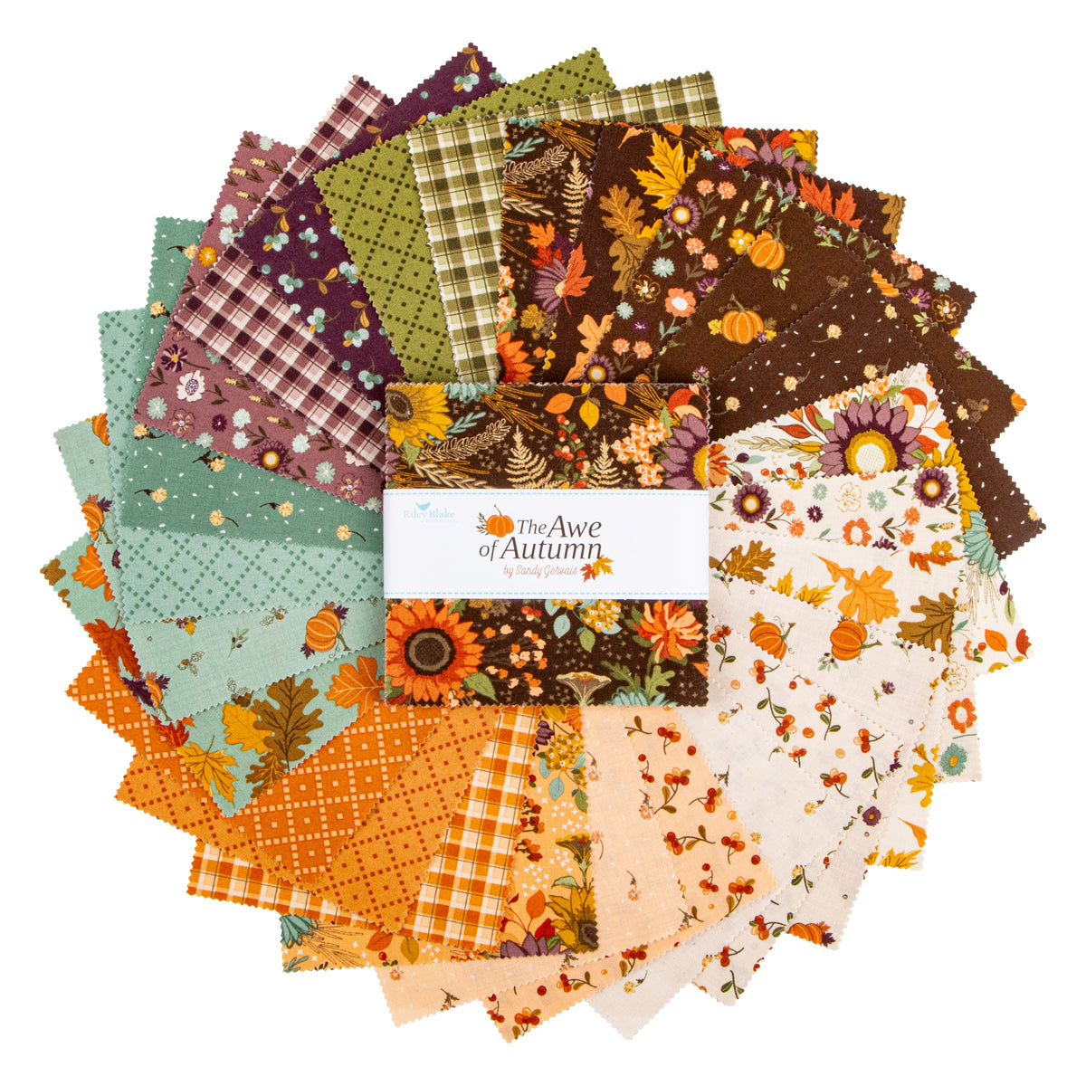 The Awe of Autumn 5" Stacker by Sandy Gervais – Happy Little Stitch Shop