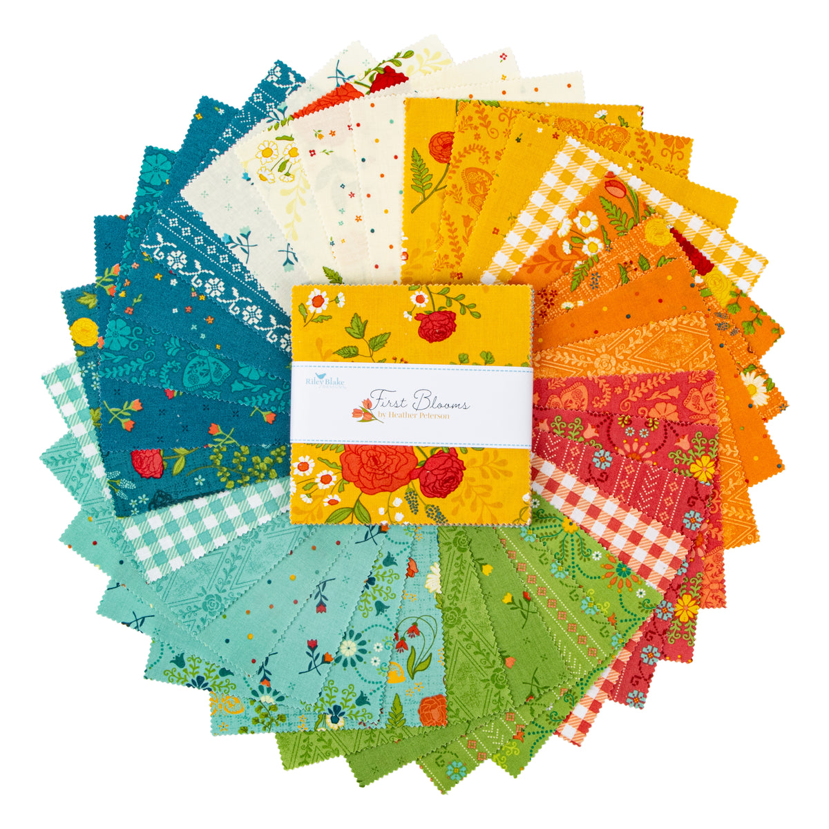 First Blooms 5" Stacker by Heather Peterson – Happy Little Stitch Shop