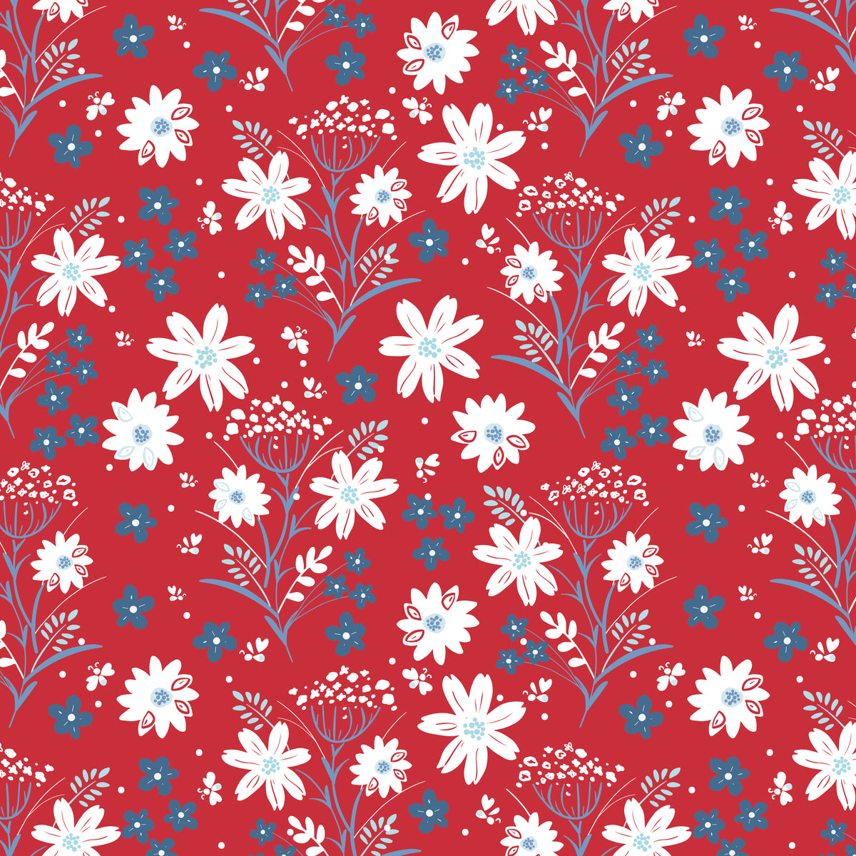 COMING SOON - Firework Fields Main Red by Gracey Larson – Happy Little ...