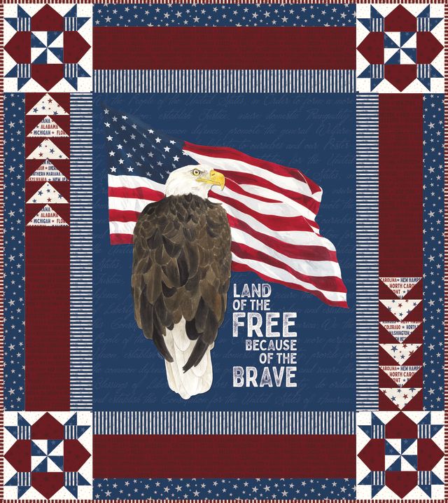 RESERVATION - Valor is Never Forgotten Land of the Free Boxed Panel Qu ...