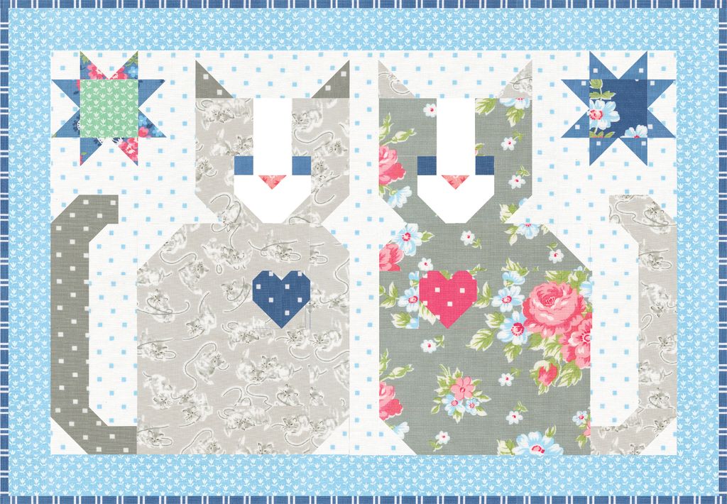RESERVATION - A Cat Named Stitch Little Kittens Quilt Kit by Camille R ...
