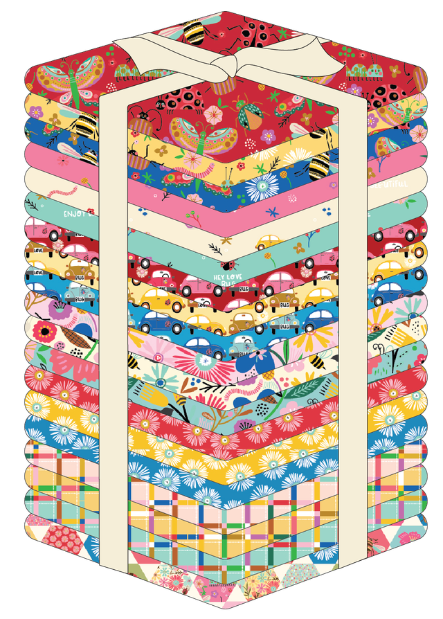 Hey Love Bug Fat Quarter Bundle by McKenzie Elston for Poppie Cotton ...