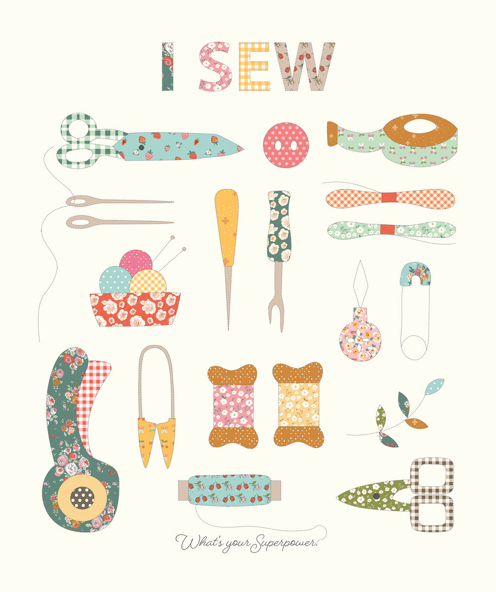 Sunsetridge I Sew Panel by Minki Kim – Happy Little Stitch Shop