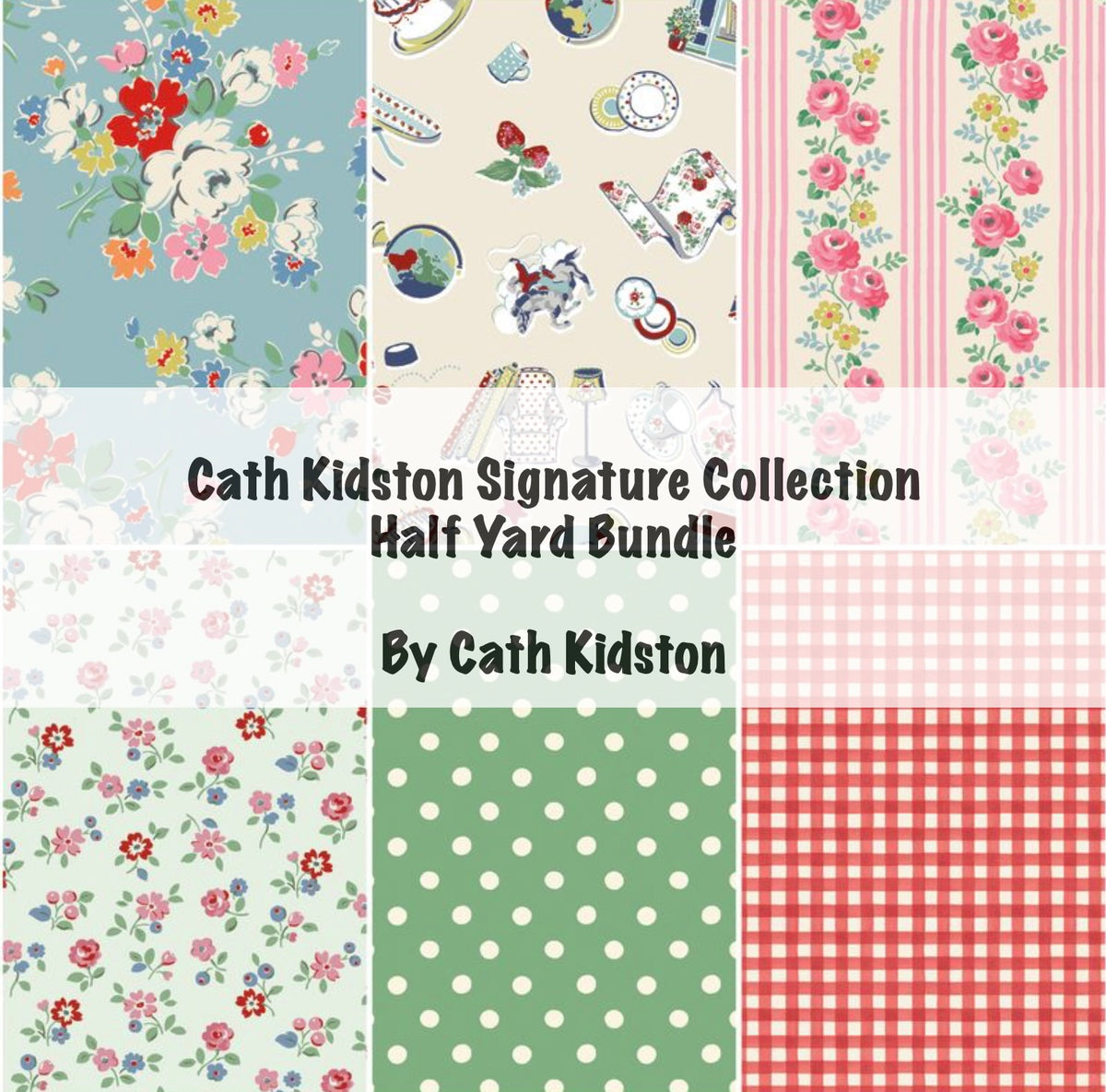 RESERVATION - Cath Kidston Signature Collection Half Yard Bundle by Ca ...