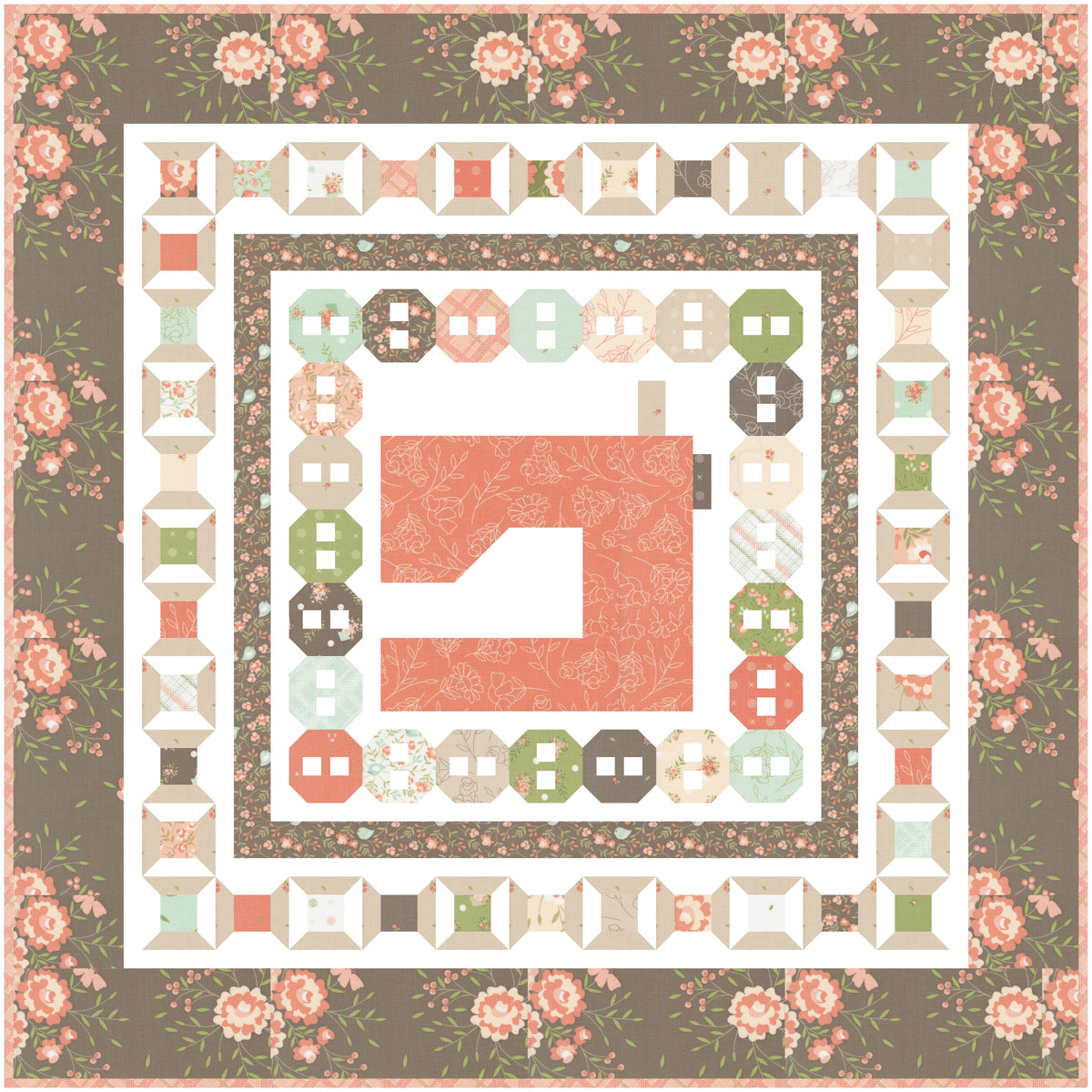 Abloom In Stitches Mini Quilt by Corey Yoder – Happy Little Stitch Shop