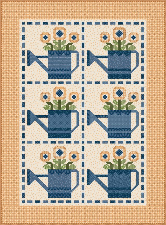 RESERVATION - Denim and Daisy Bloom and Grow Quilt Kit by Lori Holt ...